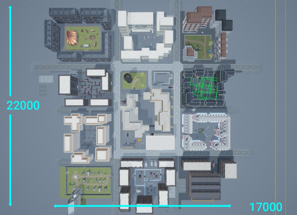 Two city maps - Target City